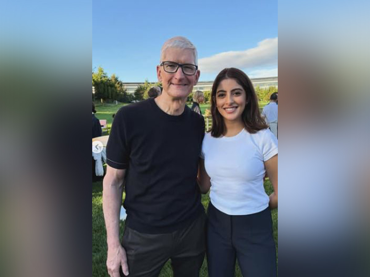 Navya Nanda meets Apple CEO Tim Cook ahead of iPhone 17 series launch ...