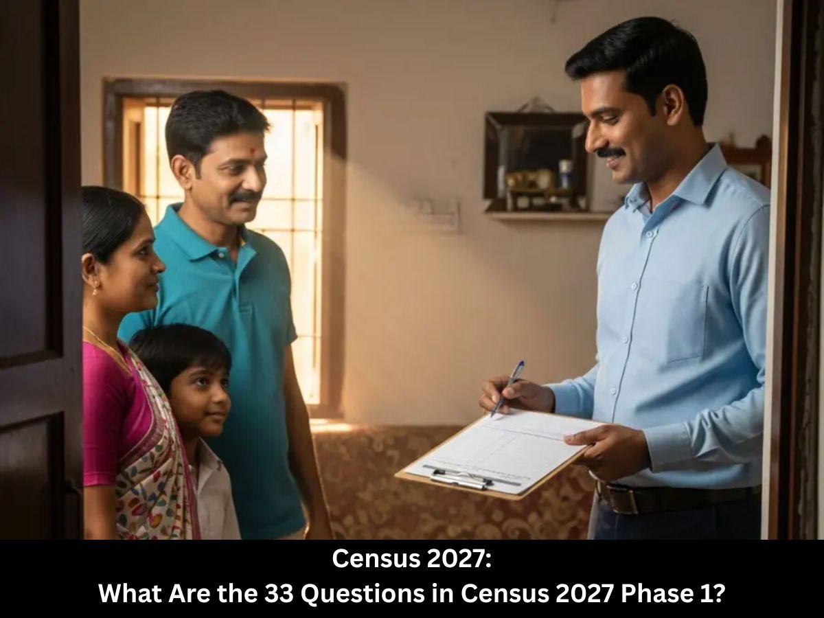 Census 2027: What Are the 33 Questions in Census 2027 Phase 1? Full ...